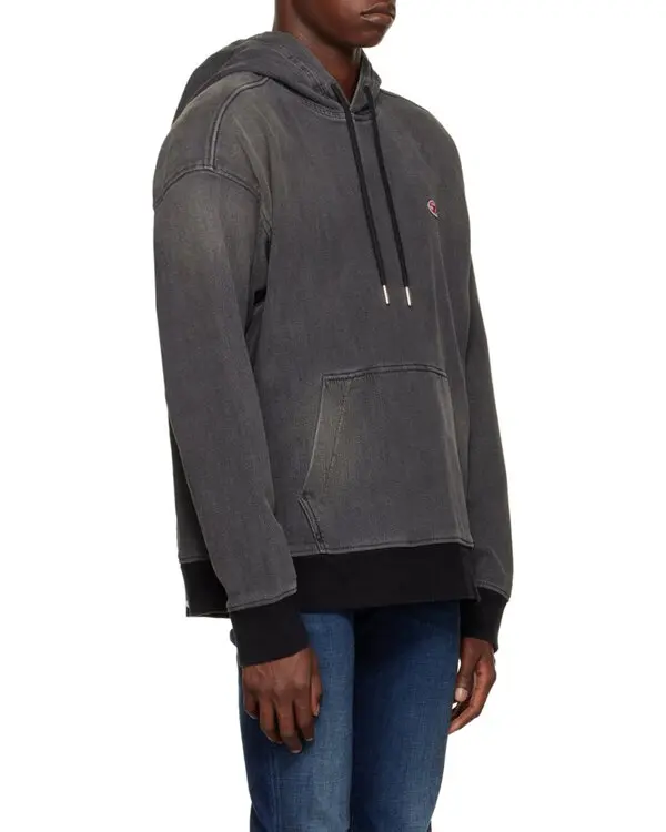 DIESEL® Logo-patch Long-sleeved Hoodie
