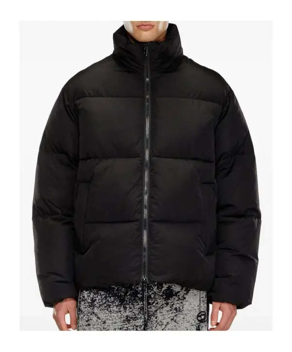 DIESEL® W-raveel Straight Hem Zip-up Down Jacket