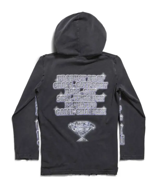Balenciaga Snbn Long-sleeved Hoodie