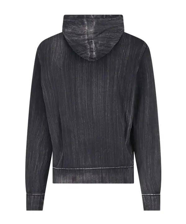 DIESEL® Logo Patch Drawstring Hoodie