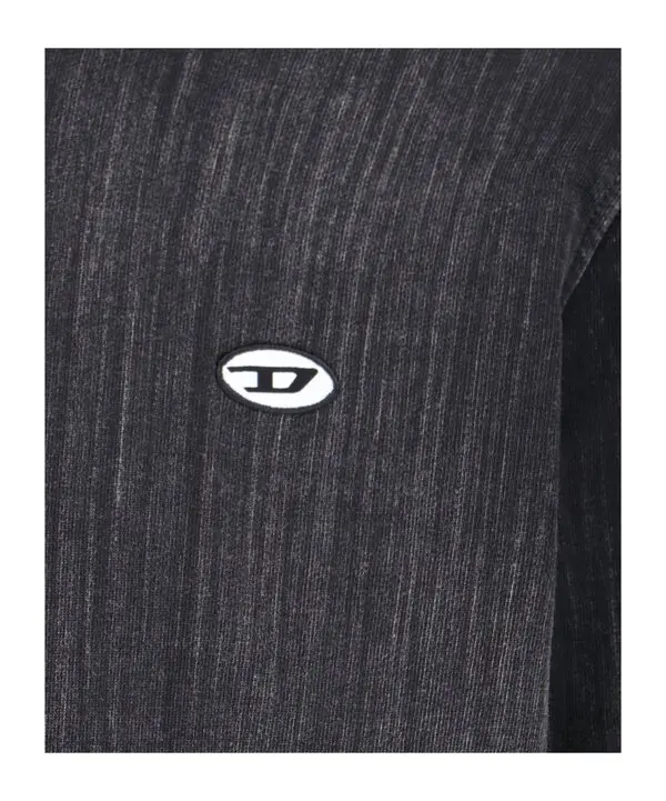 DIESEL® Logo Patch Drawstring Hoodie