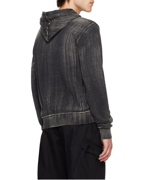 DIESEL® Logo Patch Drawstring Hoodie