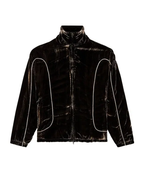DIESEL® Velvet Contrast-piping Track Jacket