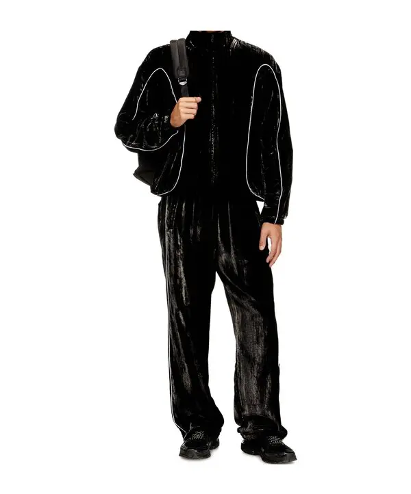 DIESEL® Velvet Contrast-piping Track Jacket