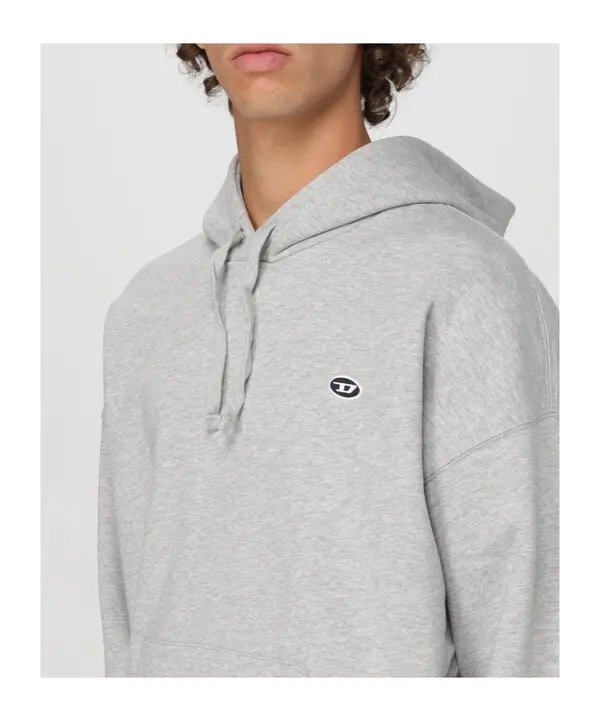 DIESEL® Logo Embroidered Drawstring Hoodie