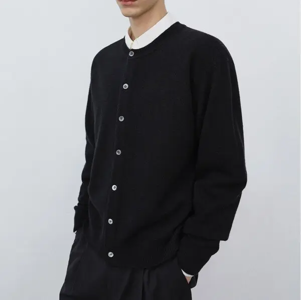 DUNST Crewneck Button-up Cardigan