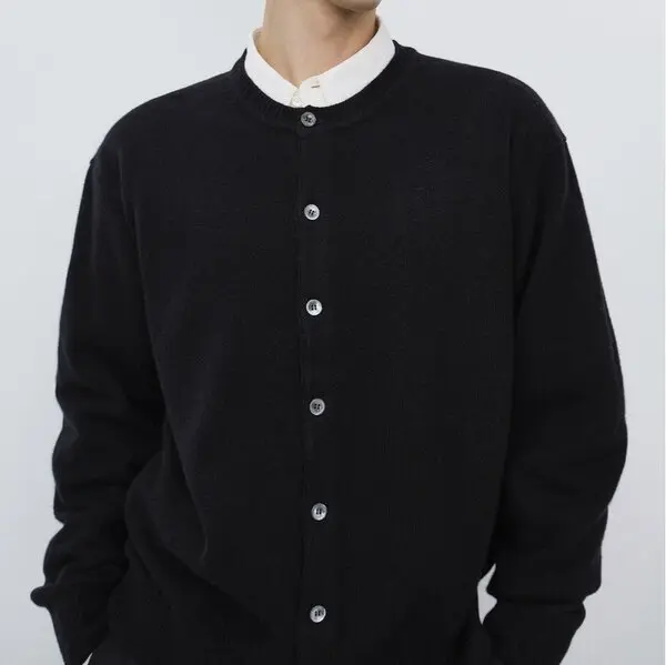 DUNST Crewneck Button-up Cardigan