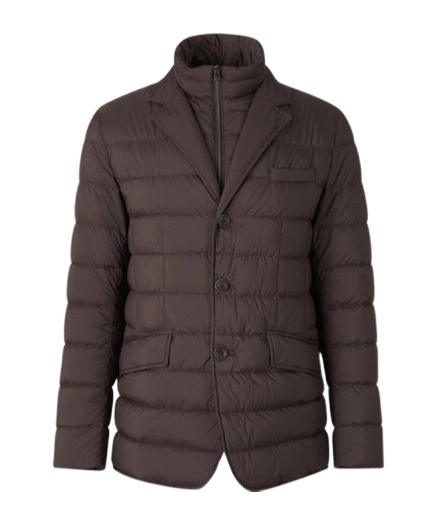 Herno Layered Effect Quilted Coat