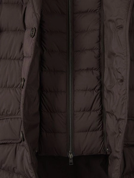 Herno Layered Effect Quilted Coat
