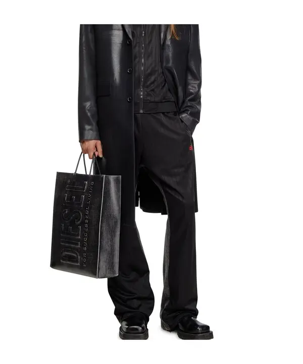 DIESEL® Dsl 3d Logo-embossed Top Handle Tote Bag