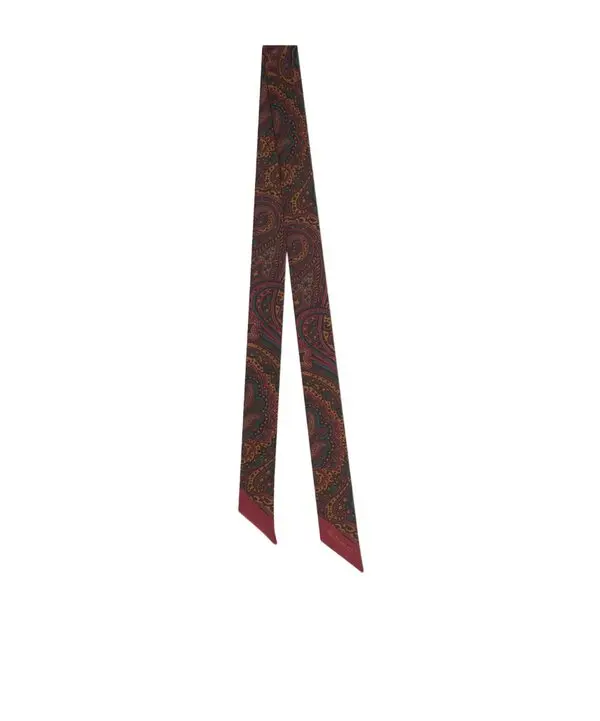 Etro Pointed-tip Silk Scarf - Red