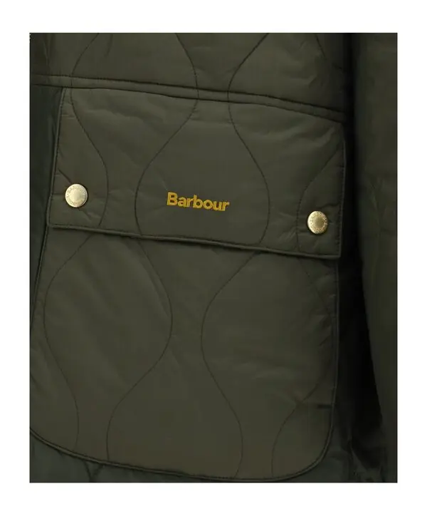 Barbour Osbourne Long Quilted Hooded Jacket