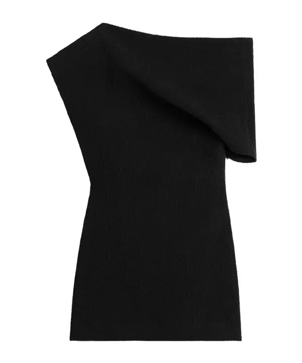 TOTEME One-shoulder Top - Black
