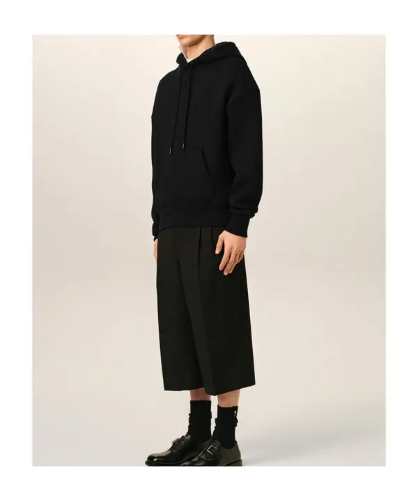 AMI Paris Cotton Hoodie With Embossed De Coeur
