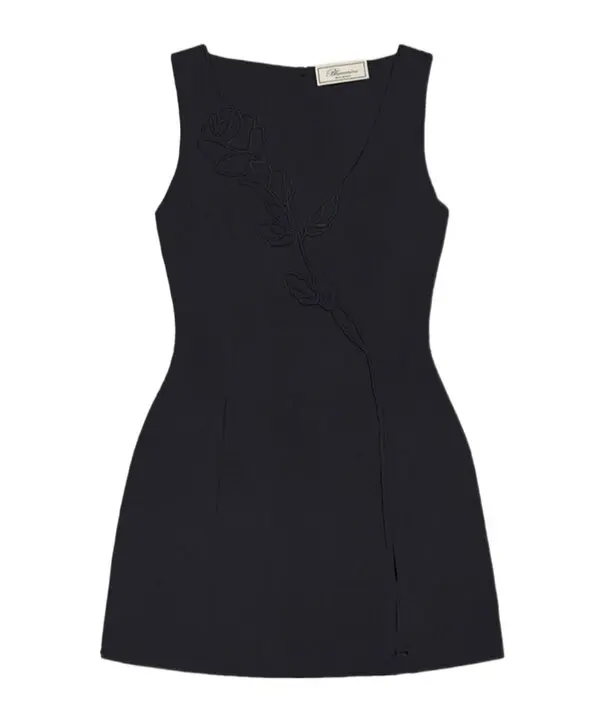 Blumarine V-neck Dress - Black