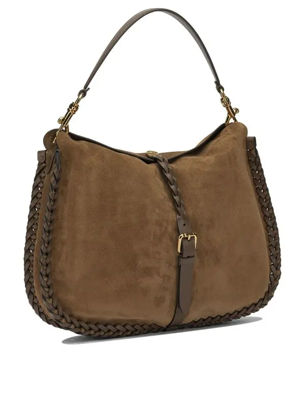 Etro Pony Large Braided Shoulder Bag