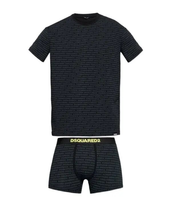 Dsquared2 Short-sleeved T-shirt, Boxer Briefs Set