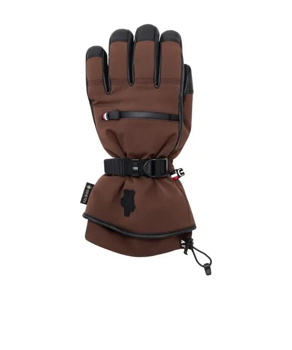 Moncler Padded Gloves - Brown