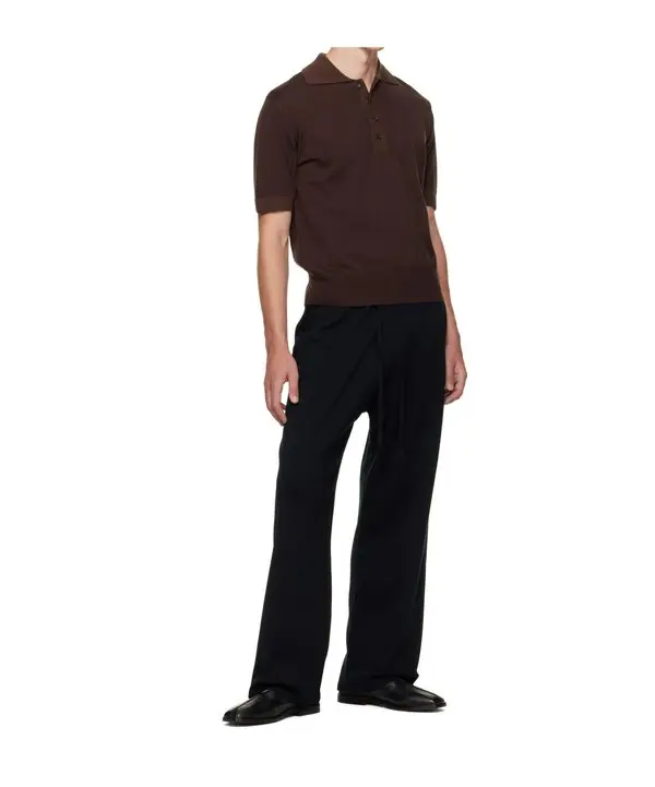 ENTIRE STUDIOS Button-front Short-sleeve Polo Shirt