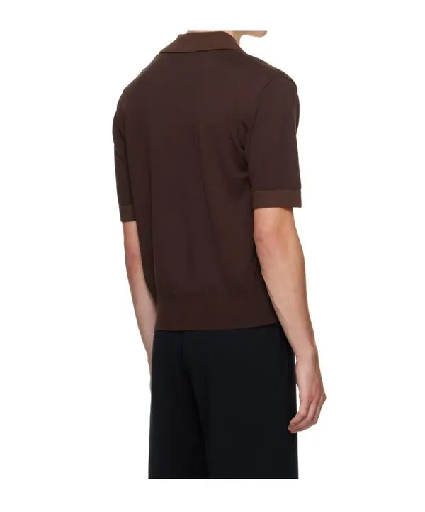 ENTIRE STUDIOS Button-front Short-sleeve Polo Shirt