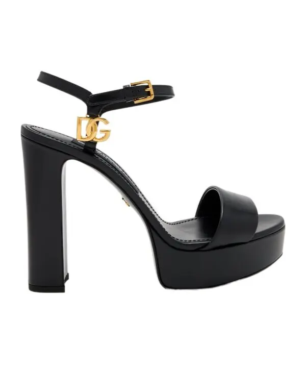 Dolce & Gabbana Calfskin Platform Sandals