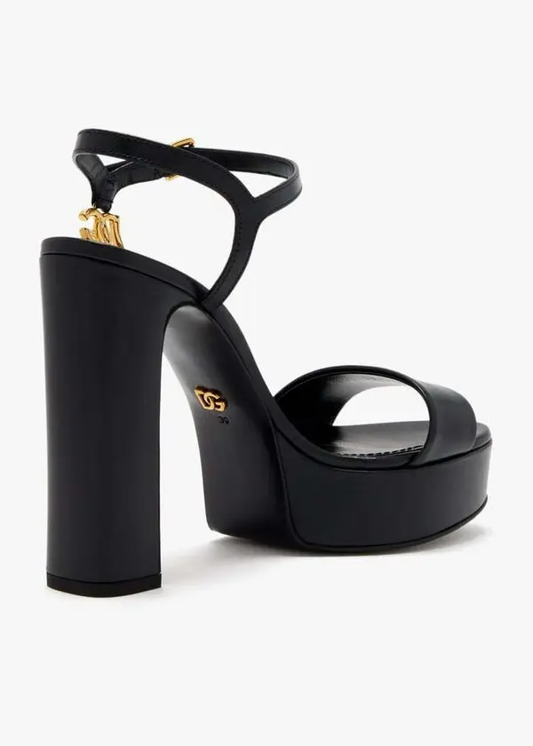Dolce & Gabbana Calfskin Platform Sandals