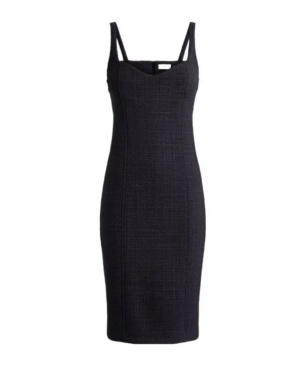 Balmain Tweed Dress With Spaghetti Straps