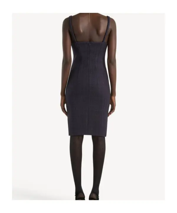 Balmain Tweed Dress With Spaghetti Straps
