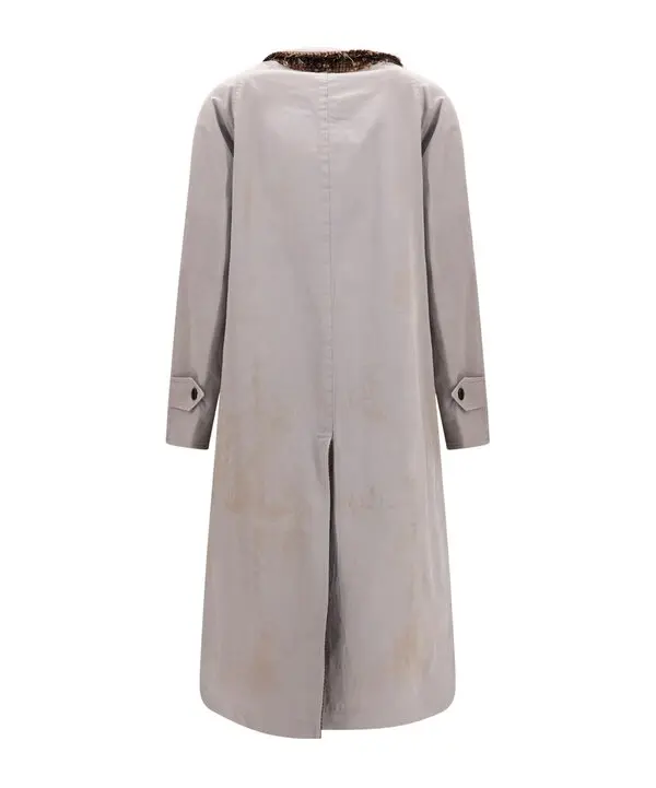 Prada Embellished Houndstooth Trim Coat
