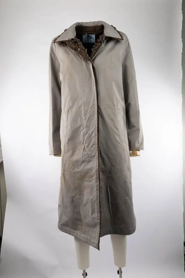 Prada Embellished Houndstooth Trim Coat