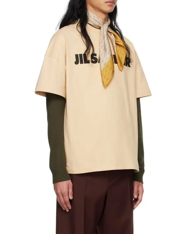 JIL SANDER Logo Printed Crewneck T-shirt
