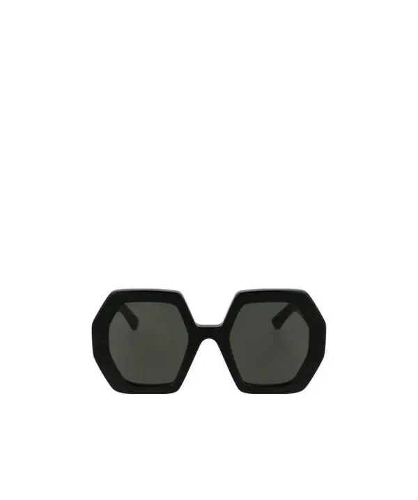 Gucci Oversized Heptagon-frame Sunglasses - Black