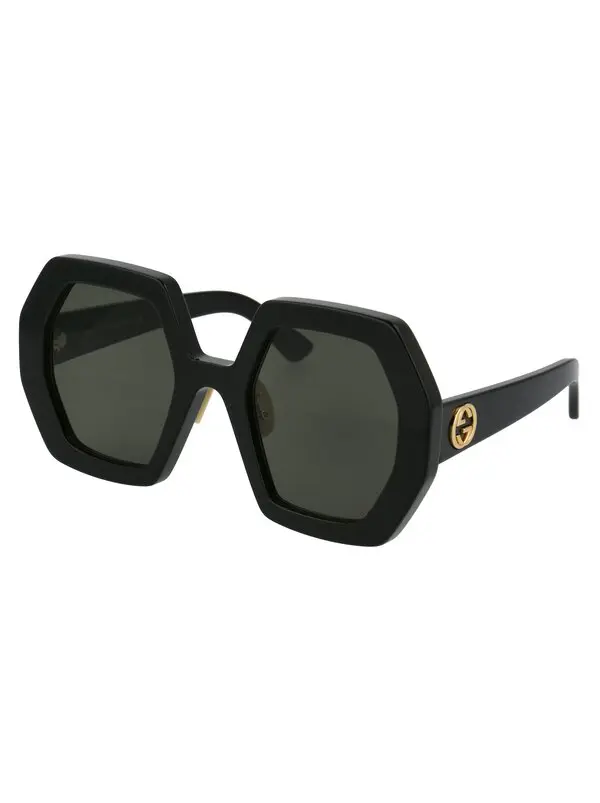 Gucci Oversized Heptagon-frame Sunglasses