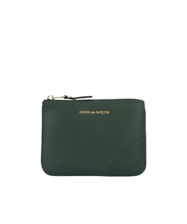 Comme Des Garçons Logo Details Wallet - Green