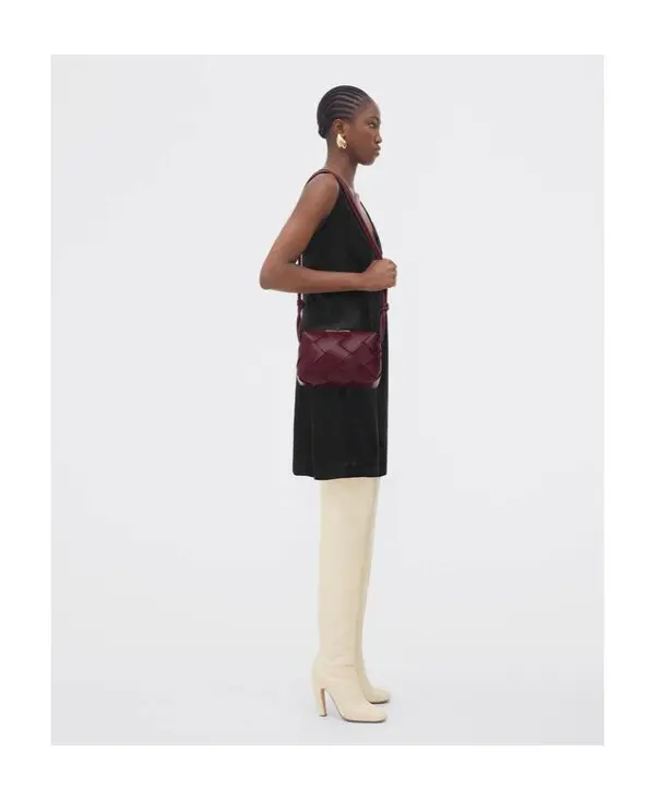 Bottega Veneta Logo Knitted Shoulder Bag