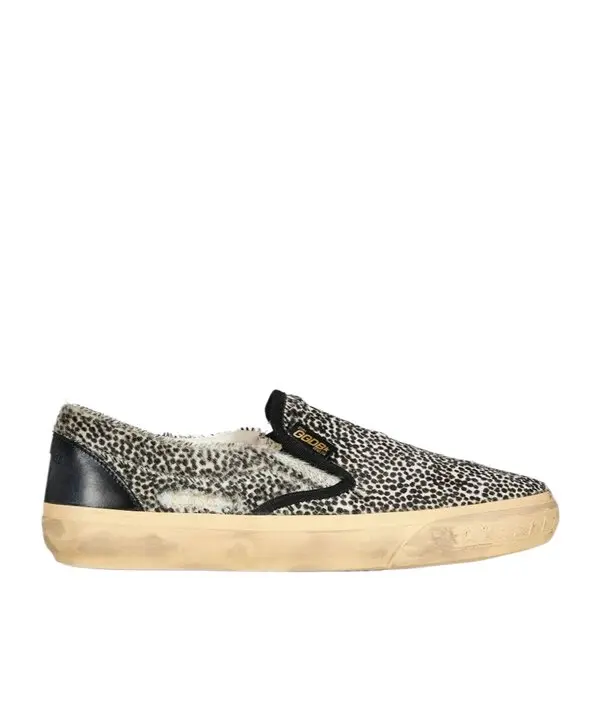 GOLDEN GOOSE Leopard-print Slip-on Sneakers