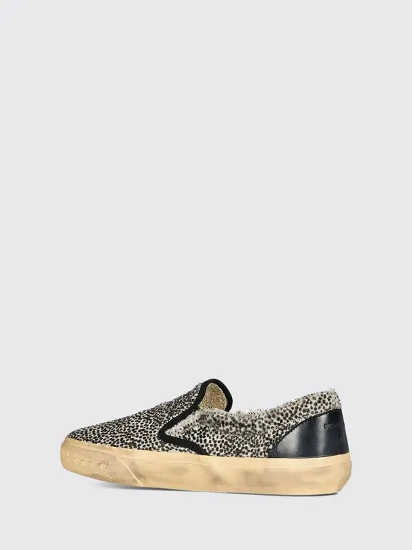 GOLDEN GOOSE Leopard-print Slip-on Sneakers