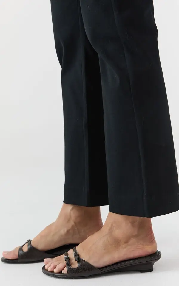 ST. AGNI Duet Belt Detail Wedge - Brown