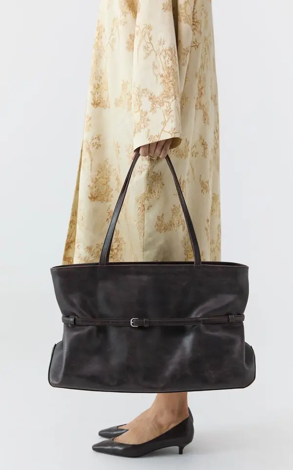 ST. AGNI Belt Detail Carryall Tote