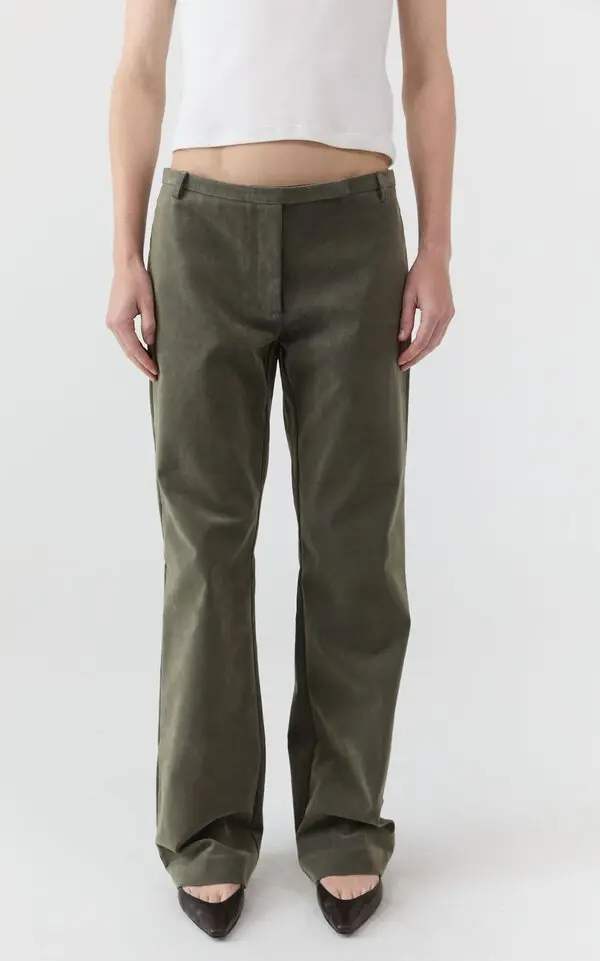 ST. AGNI Cotton Velvet Denim '90s Pants