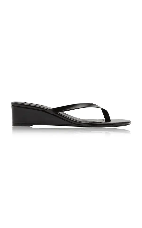ST. AGNI Thong Wedge - Black