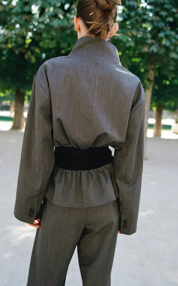 ST. AGNI Contour Wool-blend Flight Jacket