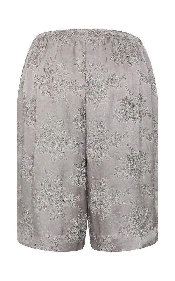 ST. AGNI Nouveau Jacquard Silk-blend Shorts