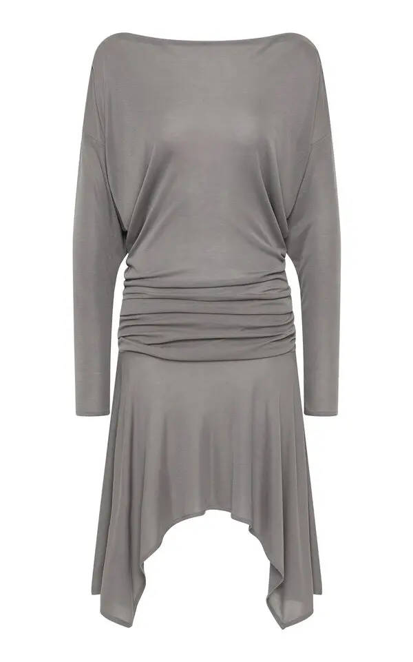ST. AGNI Fine Jersey Delphine Mini Dress - Grey