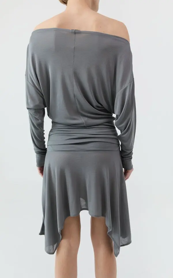 ST. AGNI Fine Jersey Delphine Mini Dress - Grey