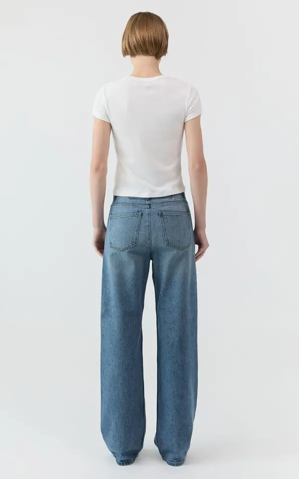 ST. AGNI High-rise Cotton Sculpt Jeans