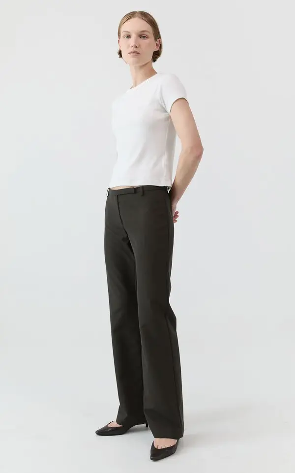 ST. AGNI Wool-silk Minimal '90s Pants