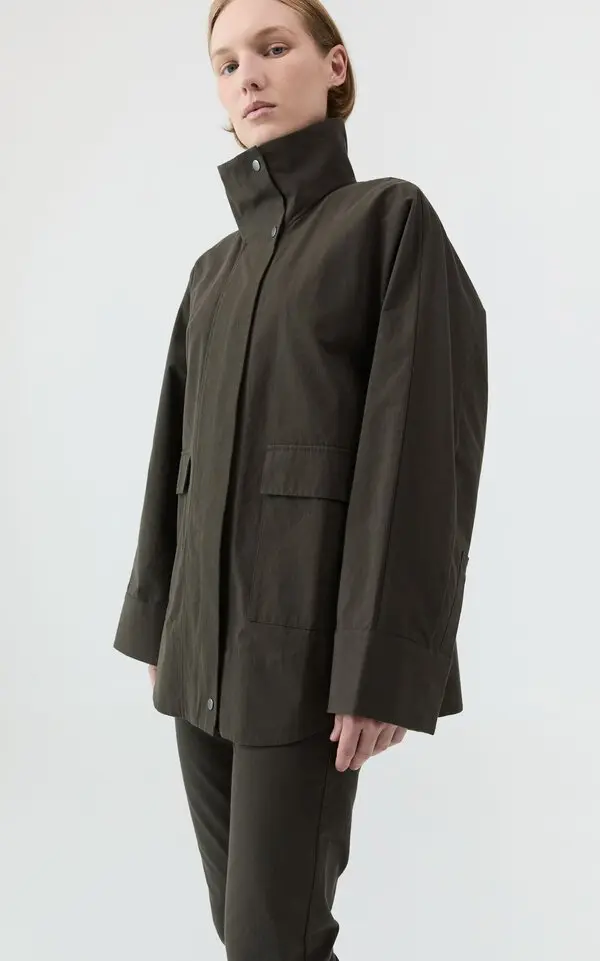 ST. AGNI Cotton Utility Shell Parka