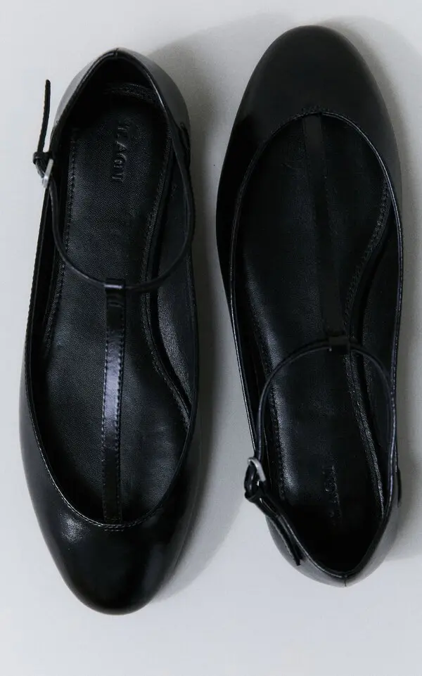 ST. AGNI T-bar Ballet Flat