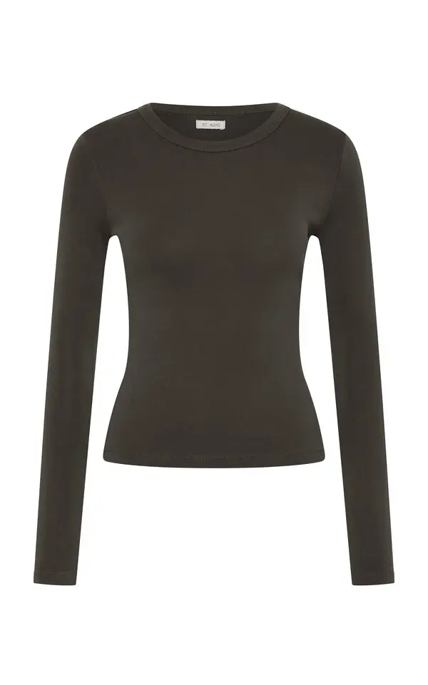 ST. AGNI Organic Cotton Long-sleeve Top